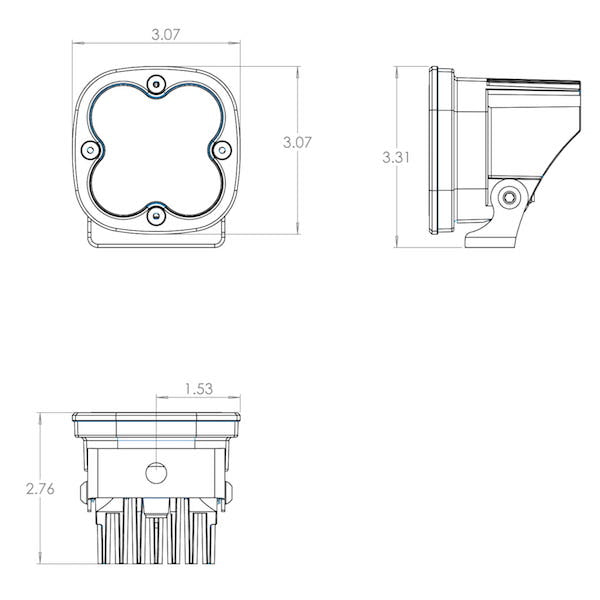 BAJA DESIGNS Squadron Sport Off Road LED Light (Single, Pair)