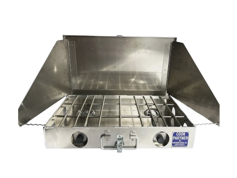 PARTNER STEEL 22" 2 Burner Partner Stove With Windscreen